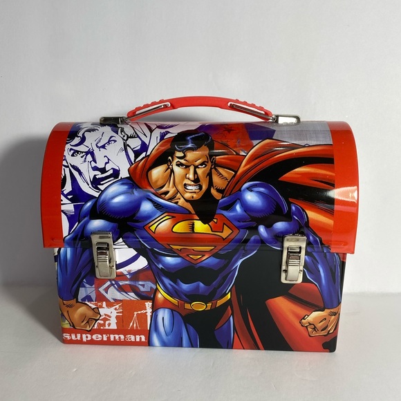 the tin box Company | Storage & Organization | New Superman Tin Lunch ...